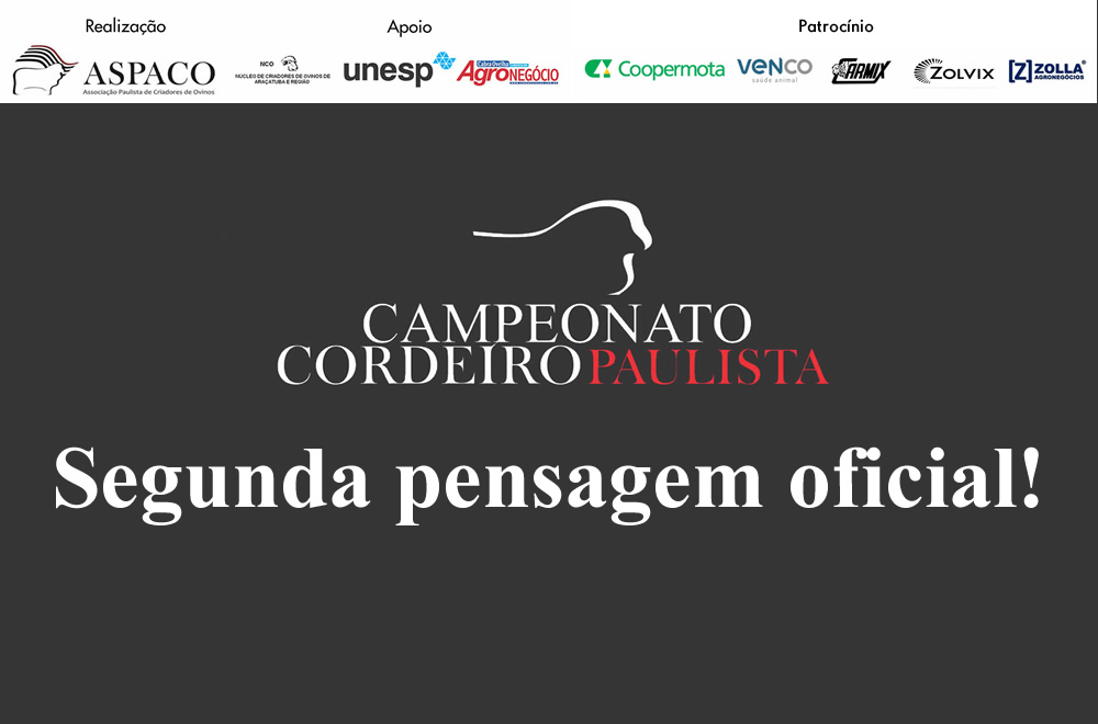CCP 2018 tem segunda pesagem parcial oficial - ASPACO