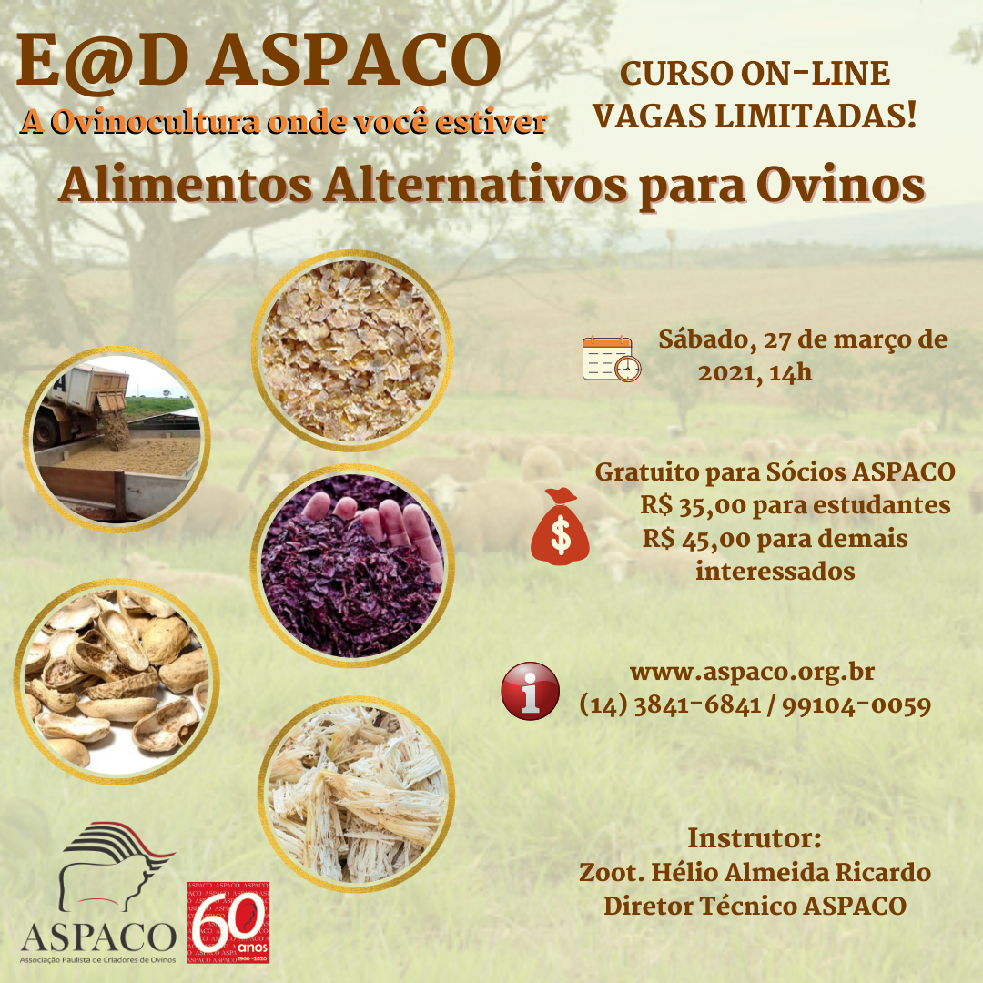 Alimentos alternativos para ovinos - ASPACO