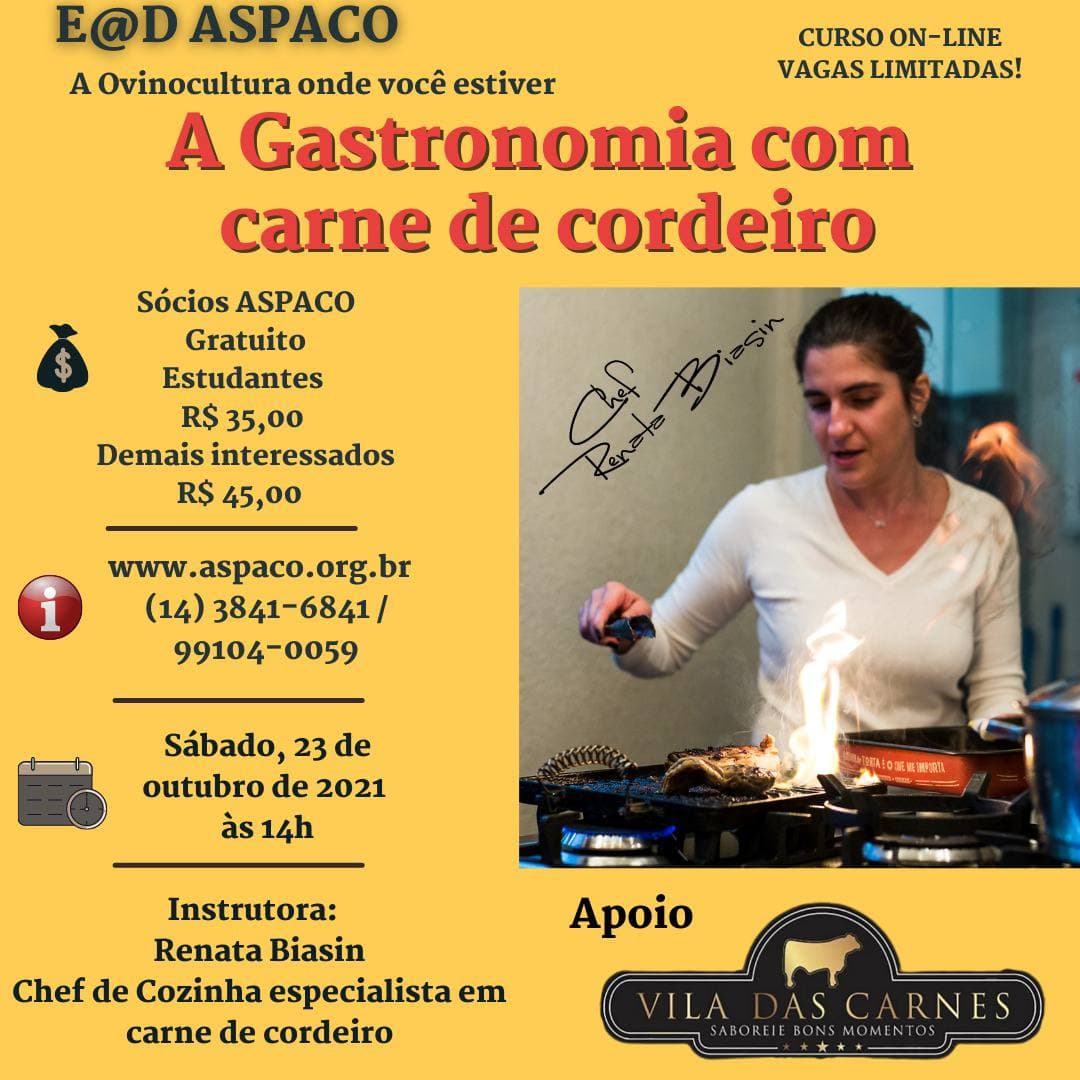 A Carne de Cordeiro na Gastronomia - ASPACO