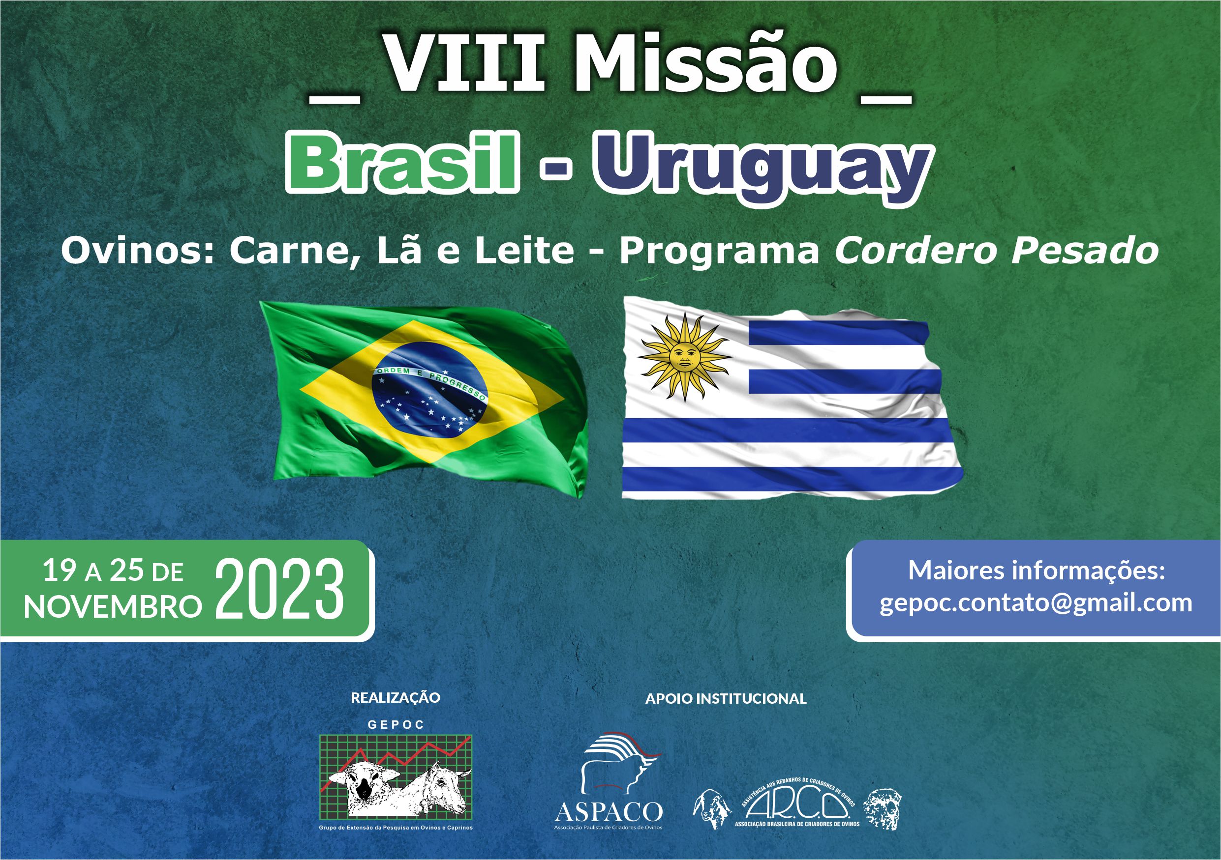 Missão BRASIL – URUGUAY 2023 - ASPACO