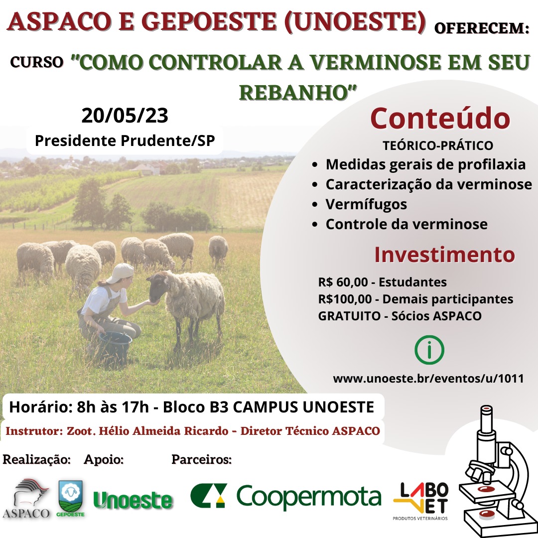 COMO CONTROLAR A VERMINOSE EM SEU REBANHO - ASPACO